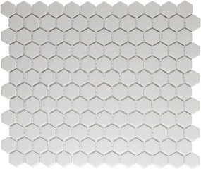 FIN Keramická mozaika bílá Mozaika HEX 2 Super White 2,3x2,6 (26x30) cm - LOH2010S