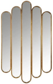 OnaDnes -20% Zlaté kovové závěsné zrcadlo Richmond Chelsey 160 x 100 cm