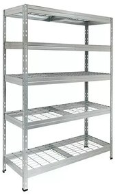 AR Shelving Vysokozátěžový regál Wire Rivet, 180 × 120 × 45 cm, nosnost police: 300 kg