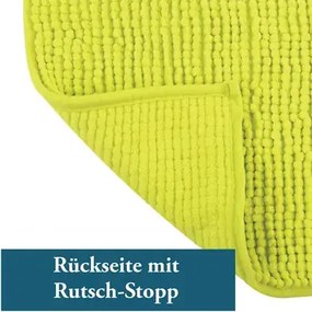 MSV CHENILLE koupelnová předložka 60 x 90 cm limetková / polyester / p