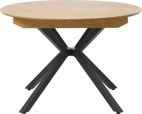 Kulatý rozkládací jídelní stůl s přídavnou deskou ø 120 cm Cesura – Unique Furniture