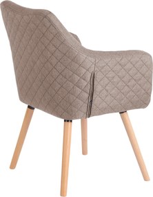 Jídelní židle Gent látka přírodní konstrukce – taupe