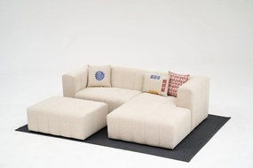 Hanah Home Rohová pohovka BEYZA MINI pravá krémová