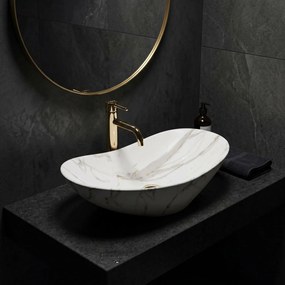 Rea Royal 60 umyvadlo, 62 x 36 cm, napodobenina kamene Lava-matná, REA-U8598