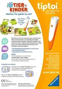 RAVENSBURGER Puzzle tiptoi Zvířata a jejich mláďata / Moje první puzzl