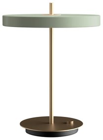 Světle zelená LED stmívatelná stolní lampa s kovovým stínidlem (výška 41,5 cm) Asteria Table – UMAGE