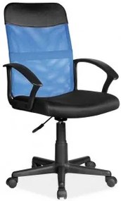 Casarredo Kancelářská židle Q-702 černá/modrá látka