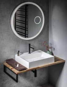 Sapho Sapho, FLOAT kulaté LED podsvícené zrcadlo, ø 90 cm, kosm.zrcadlo, IR senzor, 3500-6500°K, bílý, FT900