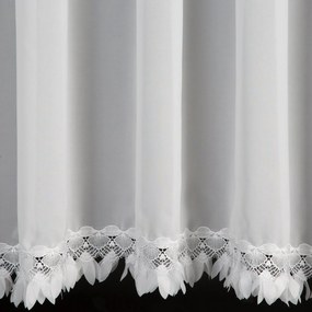 ZÁCLONA NA PÁSCE LORETA 400X160 CM BÍLÁ