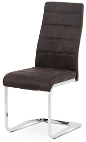 Jídelní židle DCH-451 GREY3 látka šedá, chrom
