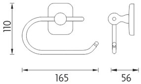 Nimco Držák na toaletní papír SIMONA - SI 7255-26
