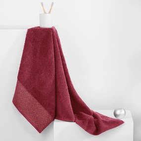 Bavlněný ručník DecoKing Andrea bordó