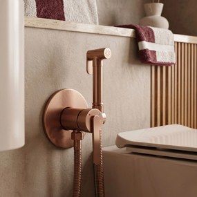 Rea, Podomítková bidetová baterie Rea Ontario Brush Copper, REA-B4505