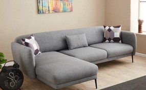 Hanah Home Rohová pohovka VENUS šedá levá 825BLC2767