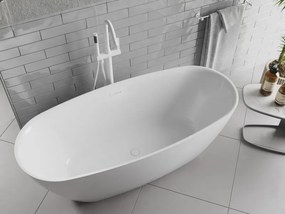 Mexen Luvo Slim volně stojící vana 170 x 75 cm, bílá, bílý přepad - 52801707500-20