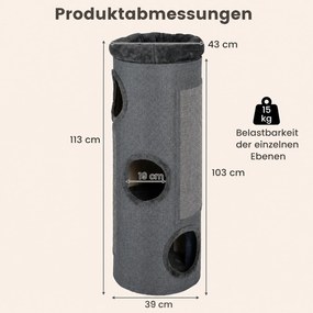 Costway 4-Tier House pro kočky pro více koček Zvýšený útulek pro domácí mazlíčky
