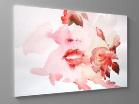 Liox Obraz žena a růže Rozměr: 120 x 80 cm