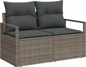 Set pohovek 6 ks Světle šedá polyratan 3355018