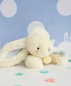 Doudou Dárková sada - Plyšový králíček modrý 20 cm / od 0 let