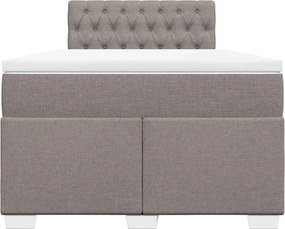 Box spring postel s matrací taupe 120x190 cm textil 3285838