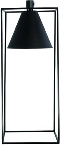 Kovová lampa Black Kubix, černá barva, bílá barva, kov