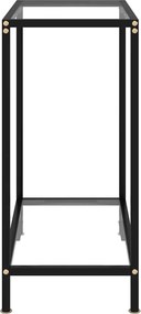 Konzolový stolek transparentní 60 x 35 x 75 cm tvrzené sklo 322827