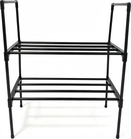 Sinsay - Dvoupatrový botník - černá