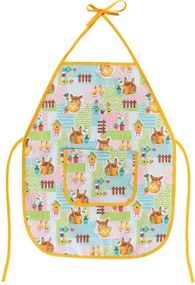 Bellatex Dětská zástěrka Žlutá,Růžová,Modrá 37 x 47 cm, pro děti ve věku 3 - 5 let