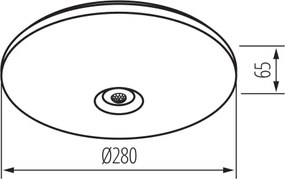 Kanlux 18122- LED Stropní svítidlo se senz. pohybu FOGLER LED/12W/230V pr. 28 cm