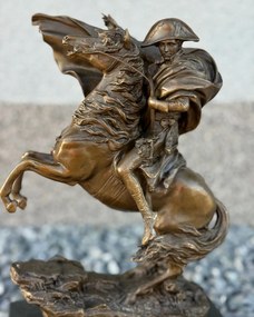 Bronzová socha - Napoleon na koni figurka vojevůdce