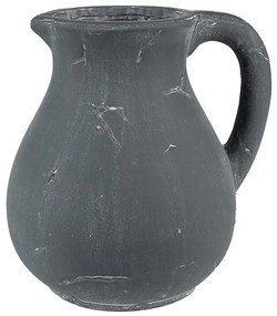 Tmavě šedý dekorativní džbán Édith L - 22*18*23 cm