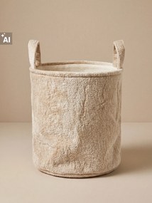 Sinsay - Úložný koš s hebkým povrchem a uchy - béžová