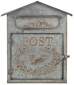 Poštovní plechová retro schránka - 31*12*36 cm
