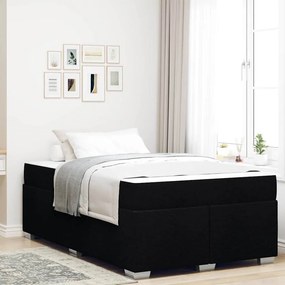Rám postele s matrací Černá 120 x 200 cm textil 3399182