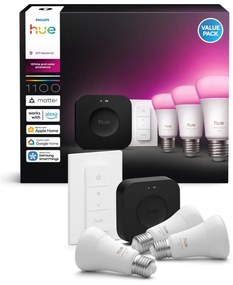 Základní sada Philips Hue WACA 3xE27/8,1W 1000-20000K + zařízení k propojení 8720169374508