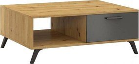 Falco Konferenční stolek Roky 12 se zásuvkou, grafit/dub artisan