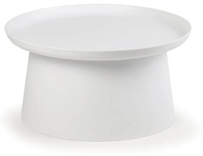 Plastový kávový stolek FUNGO, průměr 700 mm, cihlová