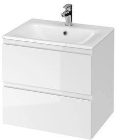 Cersanit Moduo, závěsná skříňka s umyvadlem 60cm, bílá, S801-314-DSM