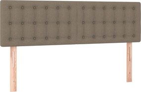 Box spring postel s matrací taupe 140x200 cm textil 3126569