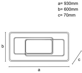LED Stmívatelné stropní svítidlo LED/220W/230V 3000-6500K + dálkové ovládání