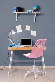 Dětská kancelářská židle JOY 2 růžová / bílá