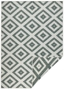 NORTHRUGS - Hanse Home koberce AKCE: 80x350 cm Kusový koberec Twin-Wendeteppiche 103131 grün creme – na ven i na doma - 80x350 cm