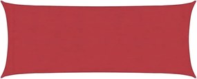 Plachta proti slunci 160 g/m² červená 2 x 5 m HDPE 311616