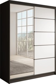 ADRK Furniture Posuvná skříň Cardi 150 SW-CAR-150-BW