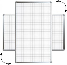 Magnetická tabule 170 x 100 čtverce ALLboards PREMIUM PL71710KR