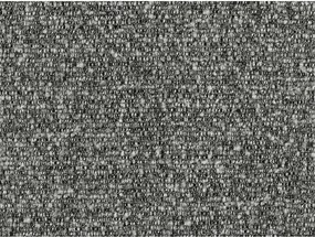 Tmavě šedá čalouněná dvoulůžková postel s úložným prostorem s roštem 200x200 cm Elizabeth – Micadoni