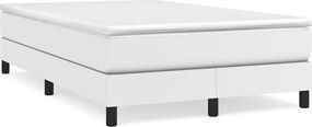 Rám postele s boxspringem bílý 120 x 200 cm umělá kůže 3120689