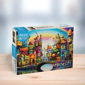 YAZZ Puzzle Duhové město / 1000 dílků / 68 x 48 cm
