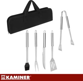 Sada grilovacích nástrojů - 5 ks Kaminer 27182