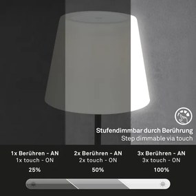 Brilo - LED Venkovní stmívatelná dobíjecí lampa LED/3W/5V IP44 2000 mAh